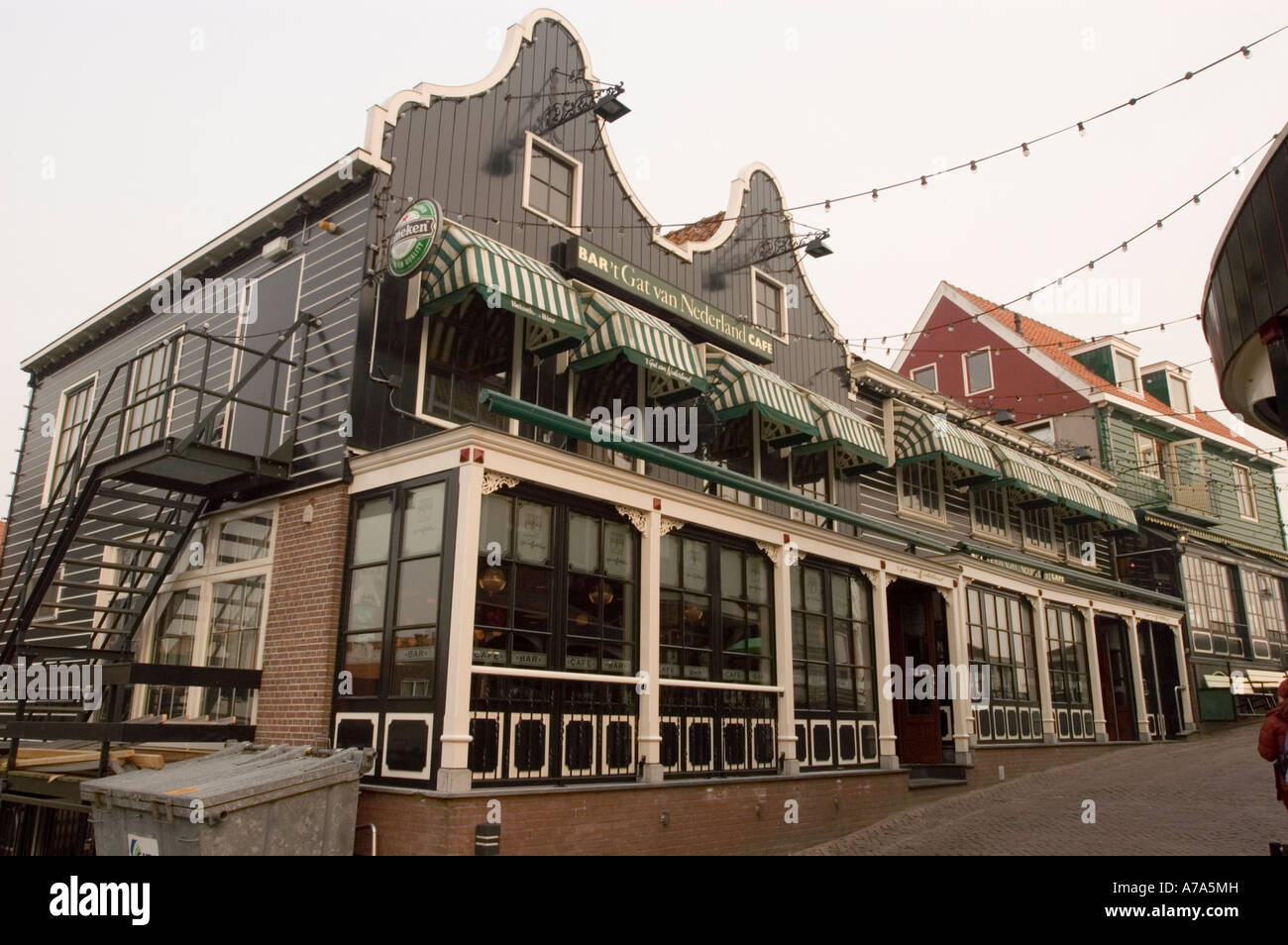 Cafe bar t Gat van Nederland in Volendam North Holland Stock Photo - Alamy