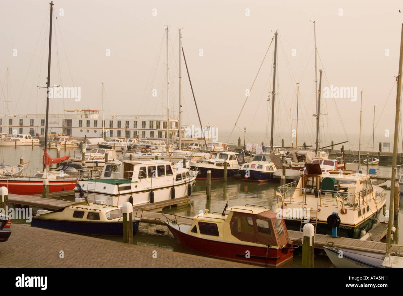Volendam port North Holland Stock Photo - Alamy