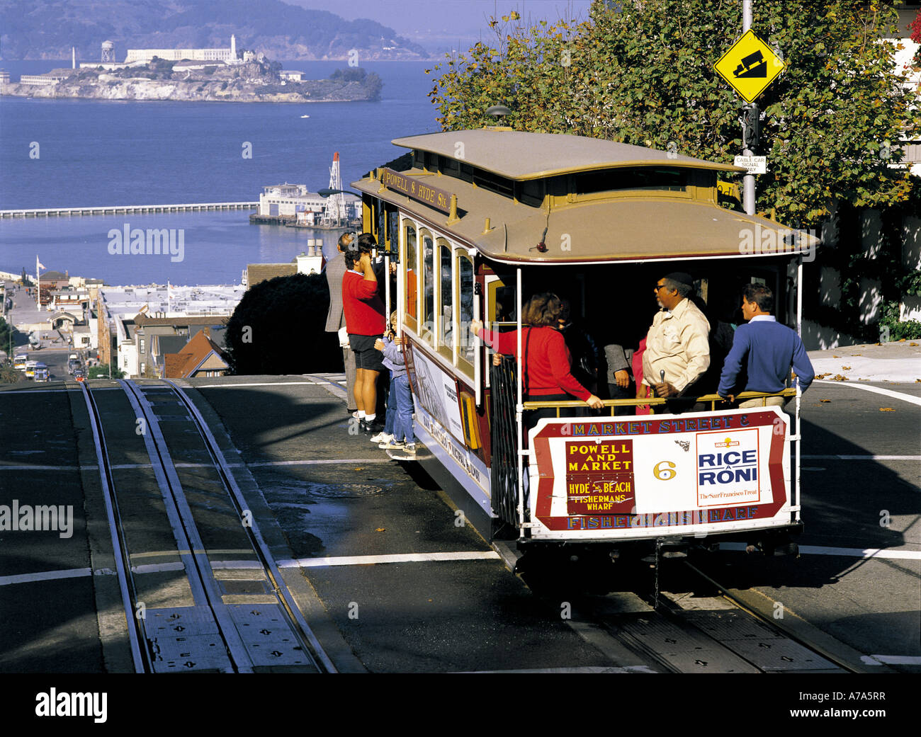 Cable car at San Francisco California USA Stock Photo - Alamy