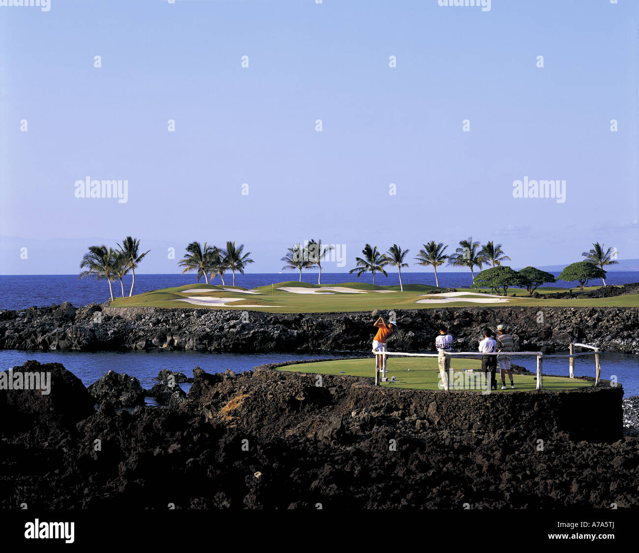Mauna Lani Golf Course Hawaii Island USA Stock Photo - Alamy