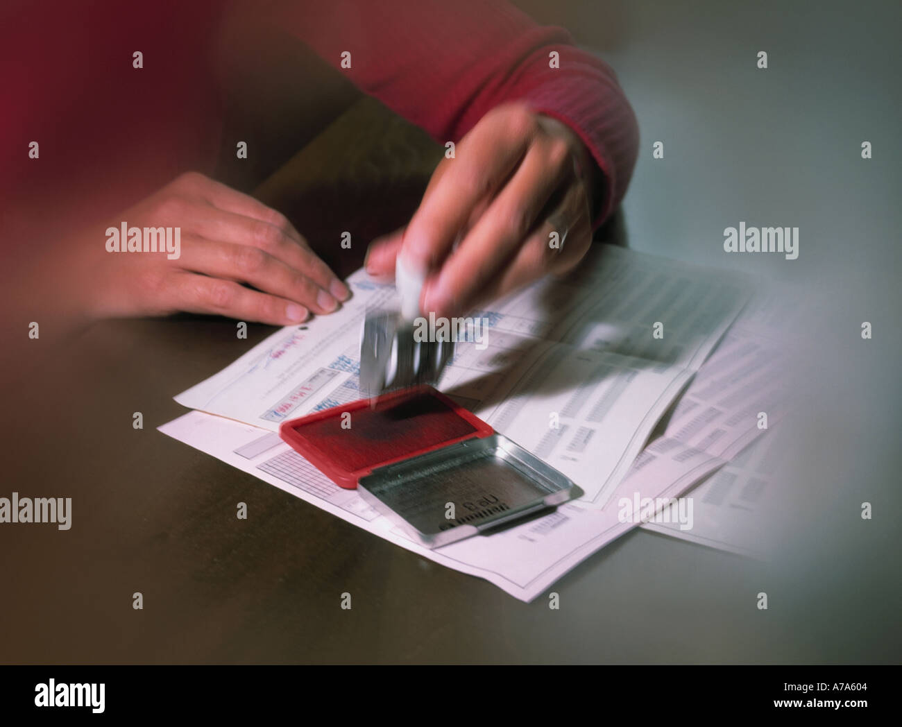 Stamp forms hi-res stock photography and images - Alamy