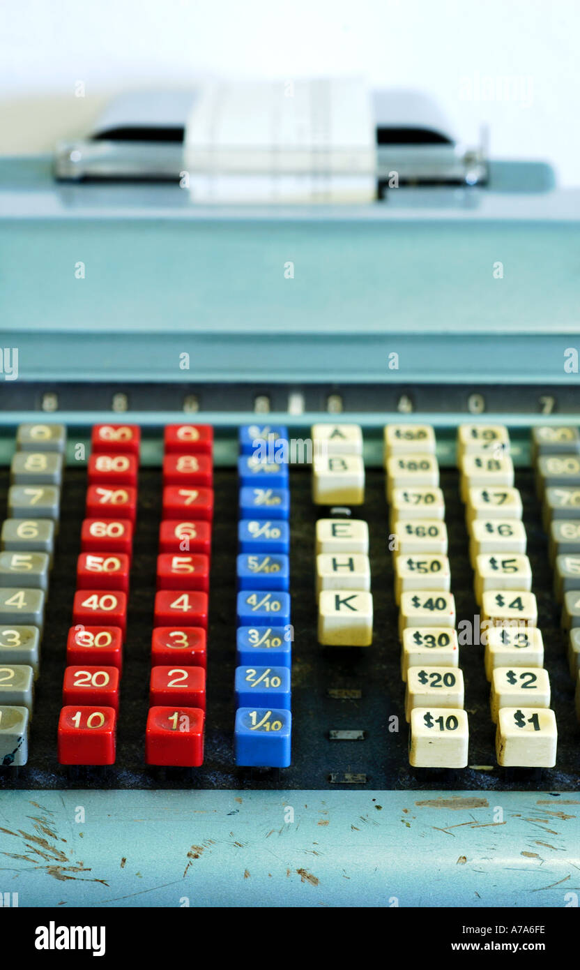 Old fashioned cash machine hi-res stock photography and images - Alamy