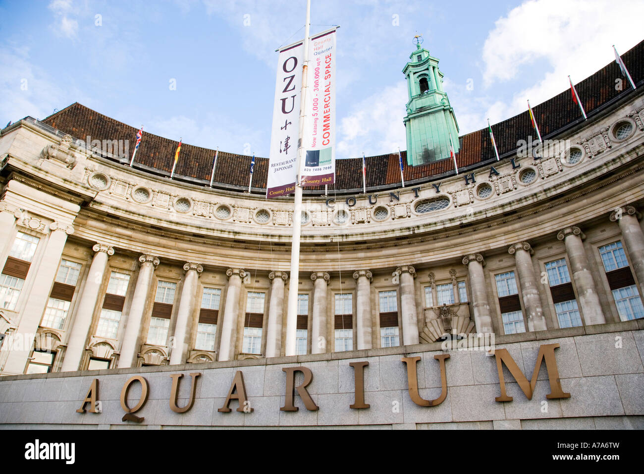 County Hall Aquarium Stock Photo - Alamy