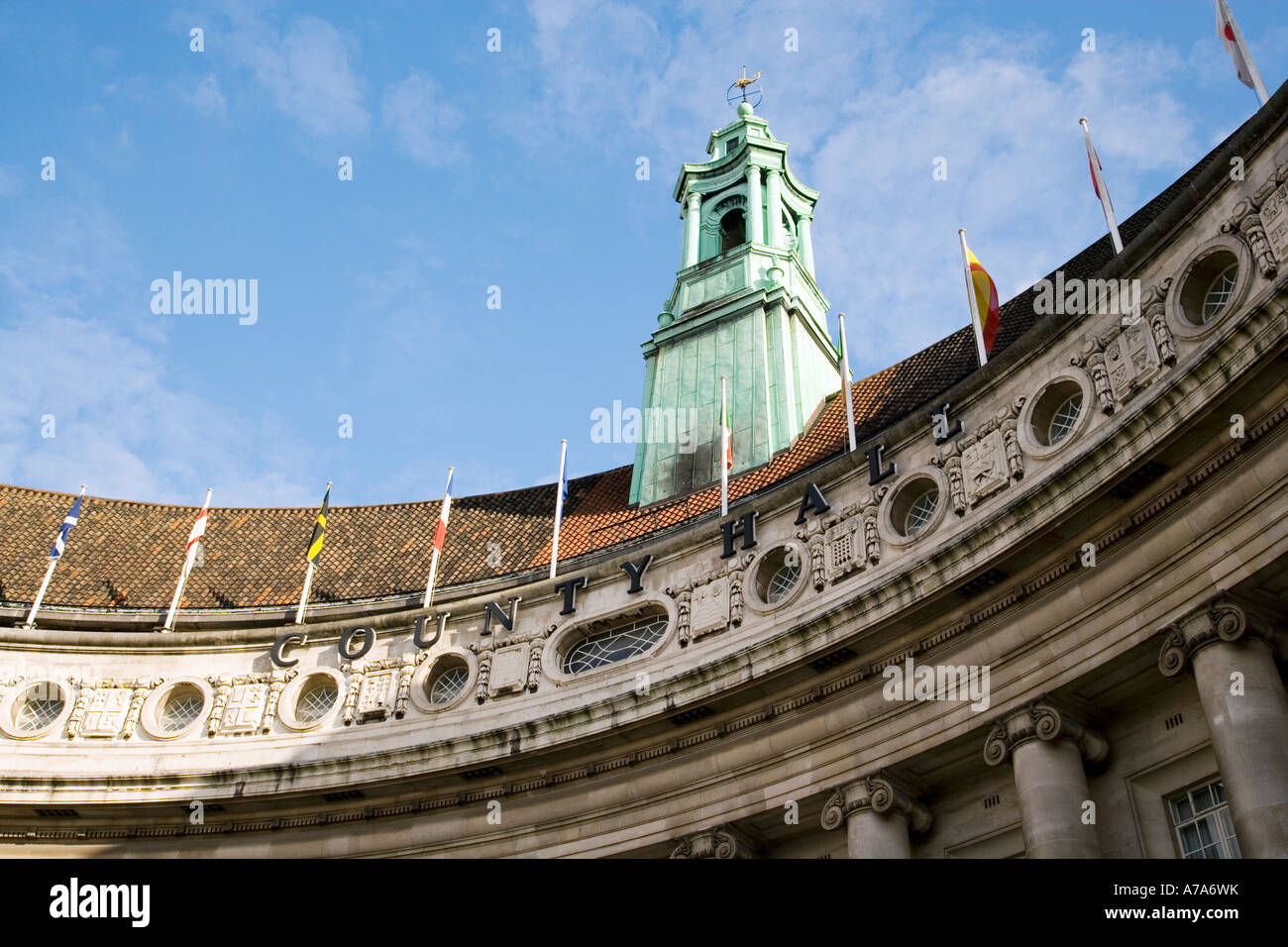 County Hall roof line Stock Photo - Alamy