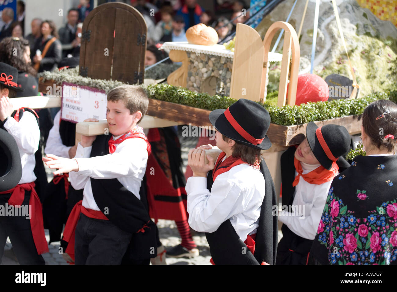 Bormio Easter parade, Italy Stock Photo - Alamy