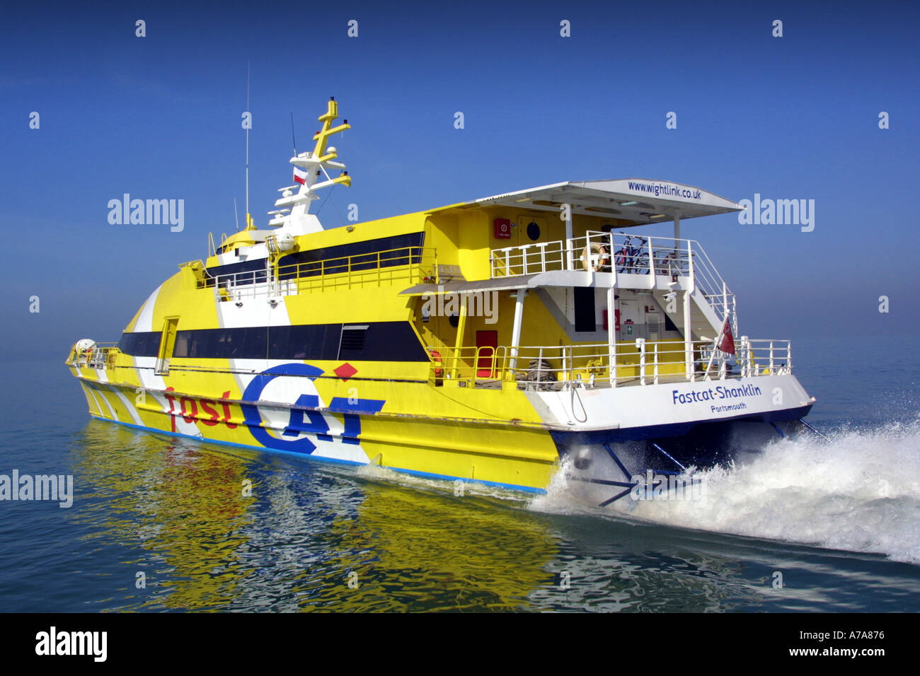 Wightlink passenger ferry between Ryde pier head Isle of Wight and ...