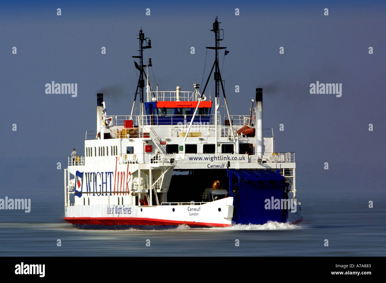 Wightlink Car Ferry Lymington Hampshire to Yarmouth Isle of Wight ...