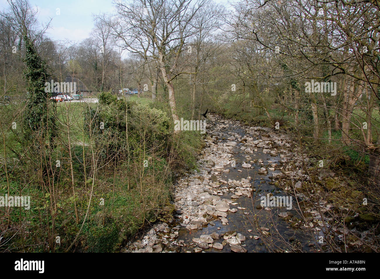 The River Twiss seen at the beginning of the Ingleton Waterfalls Walk ...