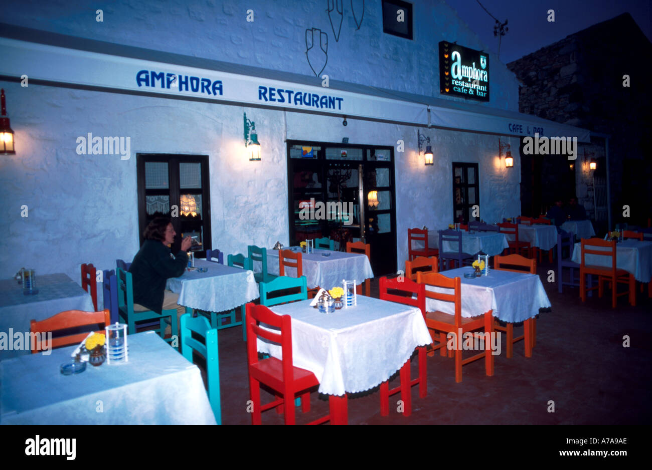 Asia Turkey Bodrum Restaurant Stock Photo - Alamy
