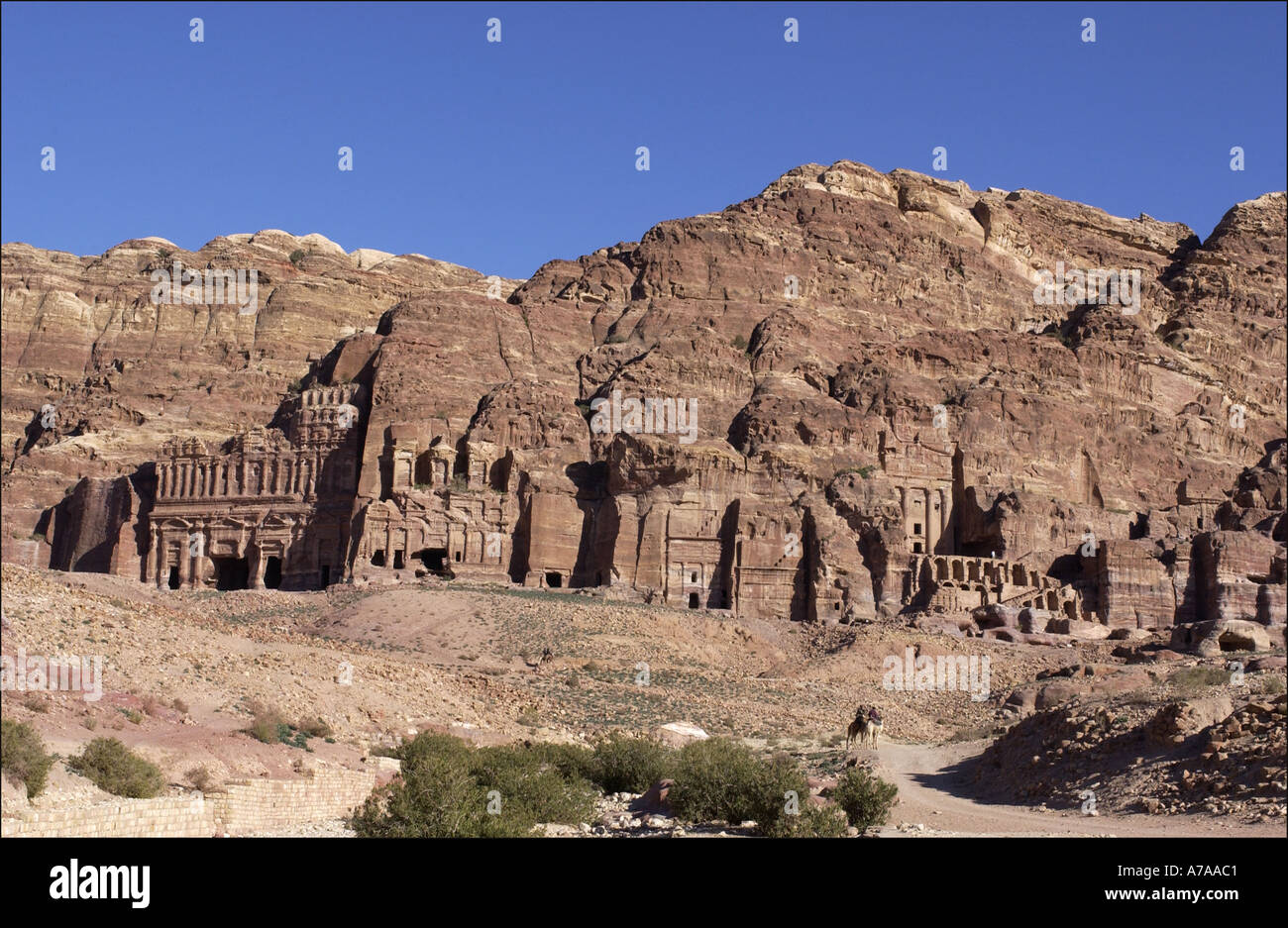 Palace Tombs Ruins of Petra Jordan Stock Photo - Alamy