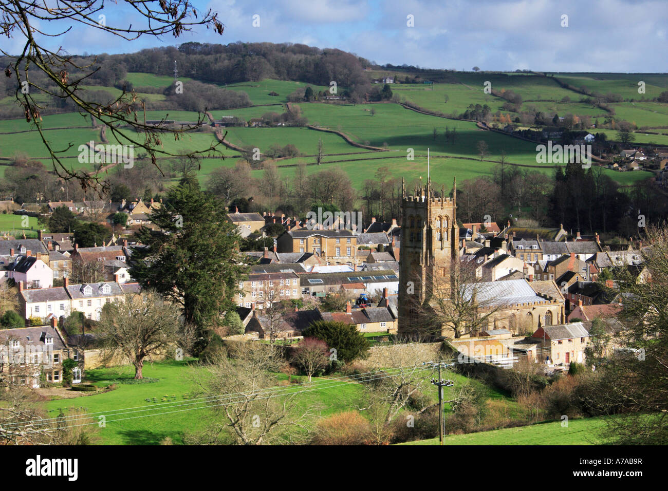 The town of Beaminster in Dorset, England Stock Photo - Alamy