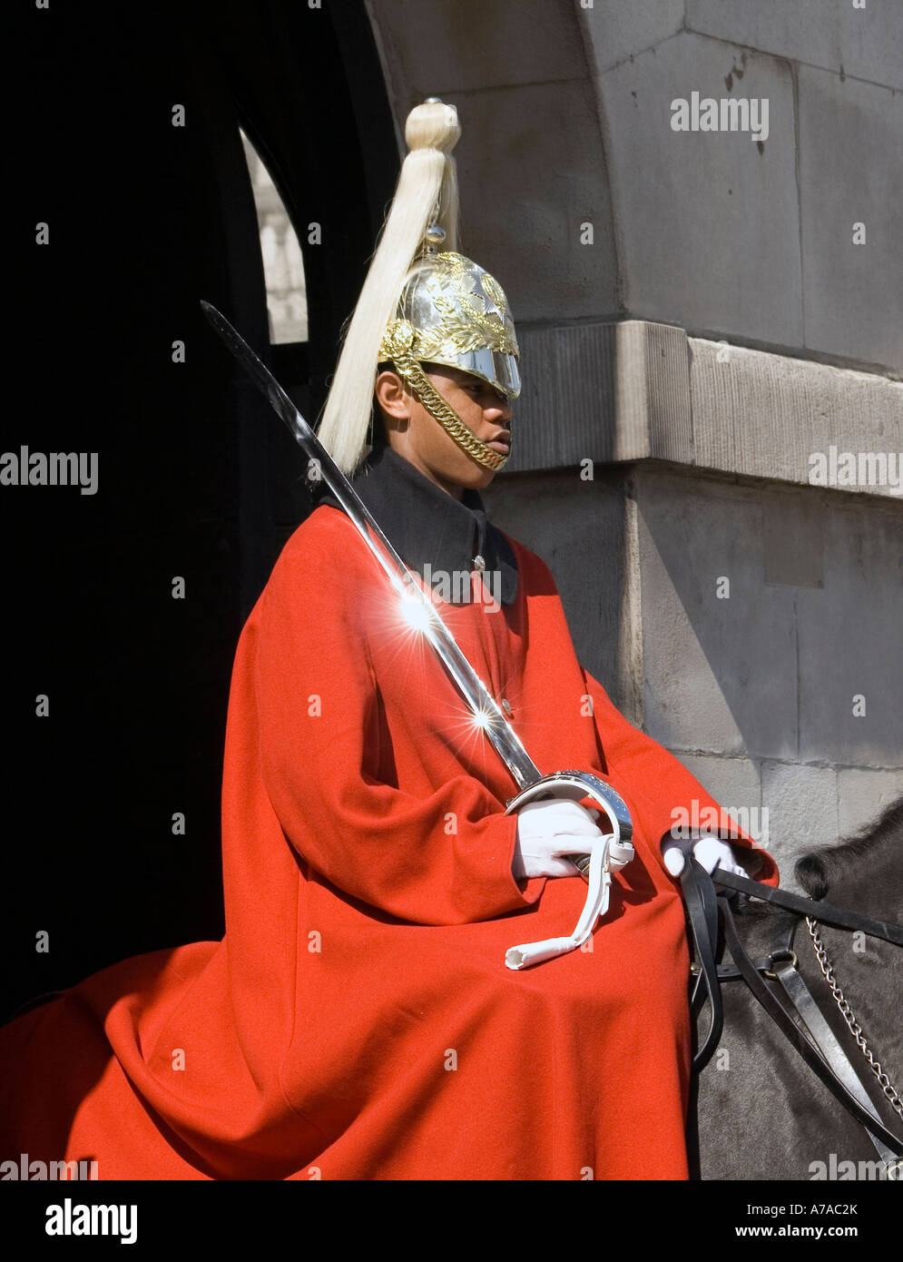 House Guard outside Whitehall, London Stock Photo - Alamy