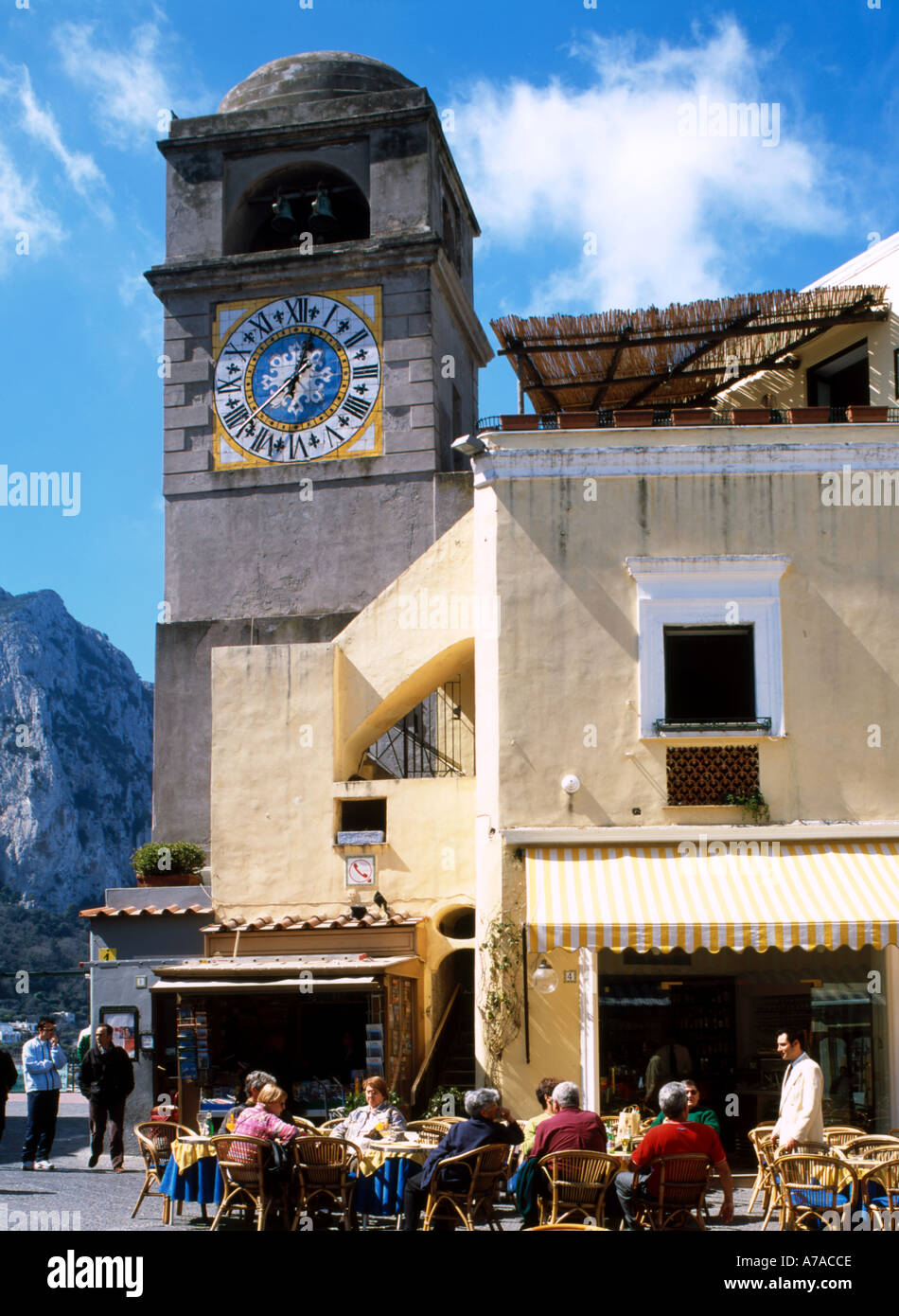 Italy Capri Piazza Umberto Stock Photo - Alamy