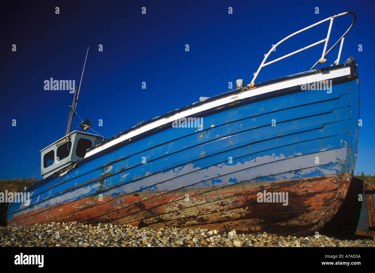Blue Boat 2 Stock Photo - Alamy