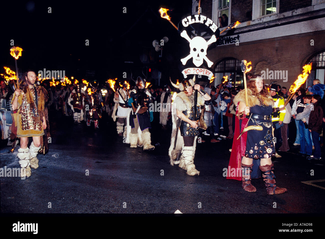 Lewes Bonfire Night Vikings Cliffe Society Lewes uk Stock Photo - Alamy
