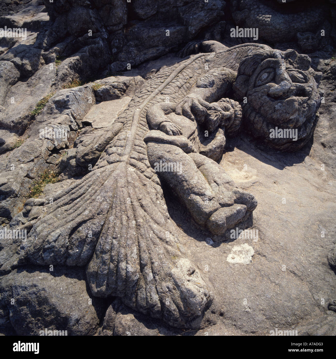 Rochers sculptures / Rotheneuf Stock Photo - Alamy