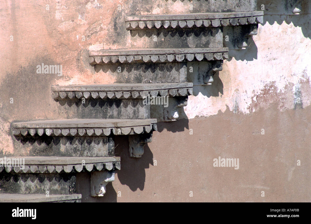 Steps Chattar Mahal Bundi india Stock Photo - Alamy