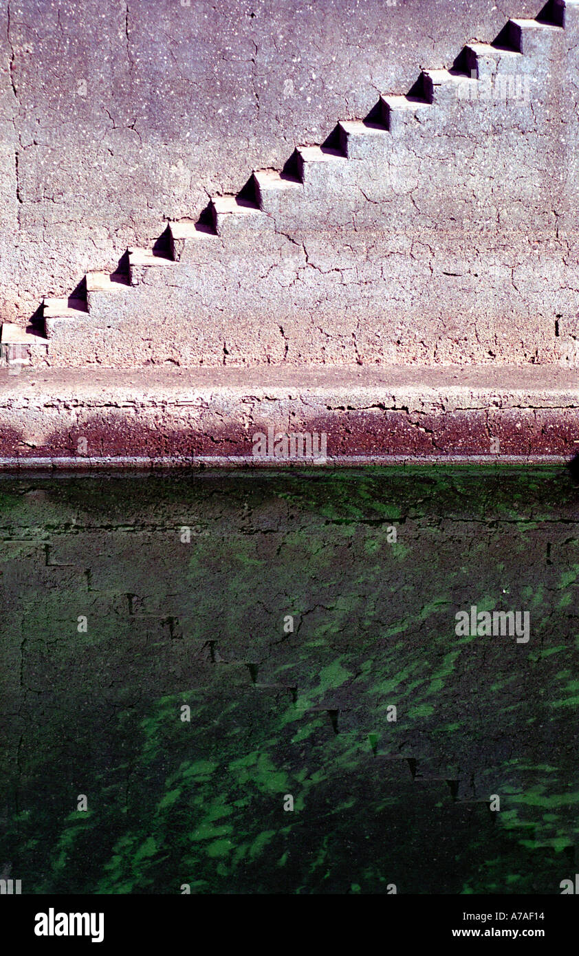 Steps at Reservoir Taragarh Fort Bundi India Stock Photo - Alamy