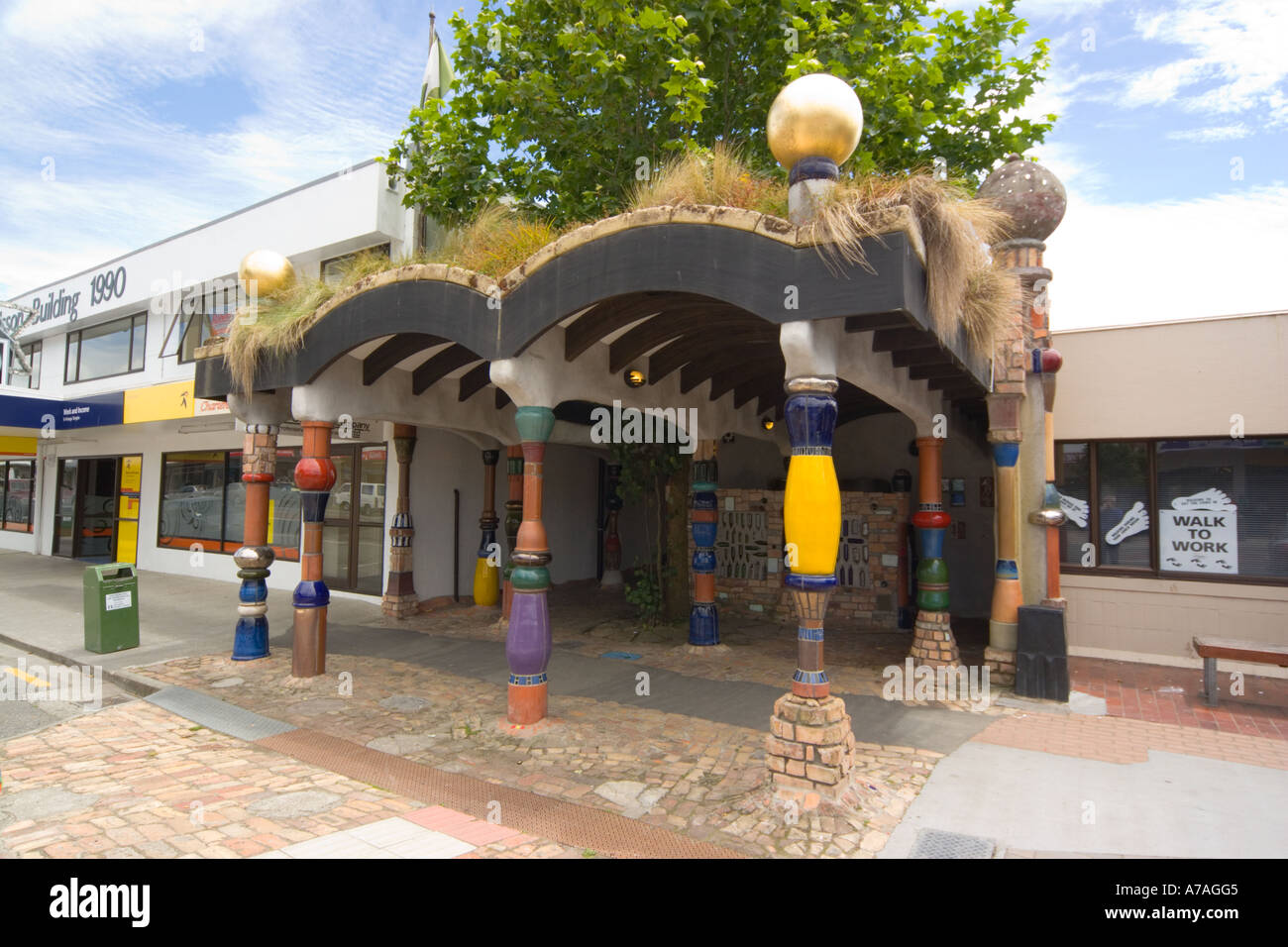 New Zealand KawaKawa Public toilets designed by Frederick Hundertwasser ...
