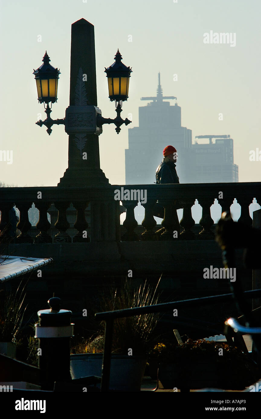 The Rembrandt Tower in Amsterdam early in the morning Stock Photo - Alamy