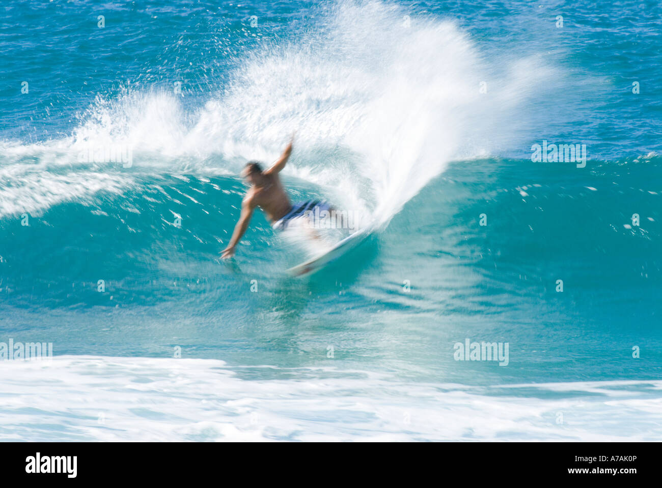 Surfing at Pipeline, North Shore, Oahu, Hawaii Stock Photo - Alamy