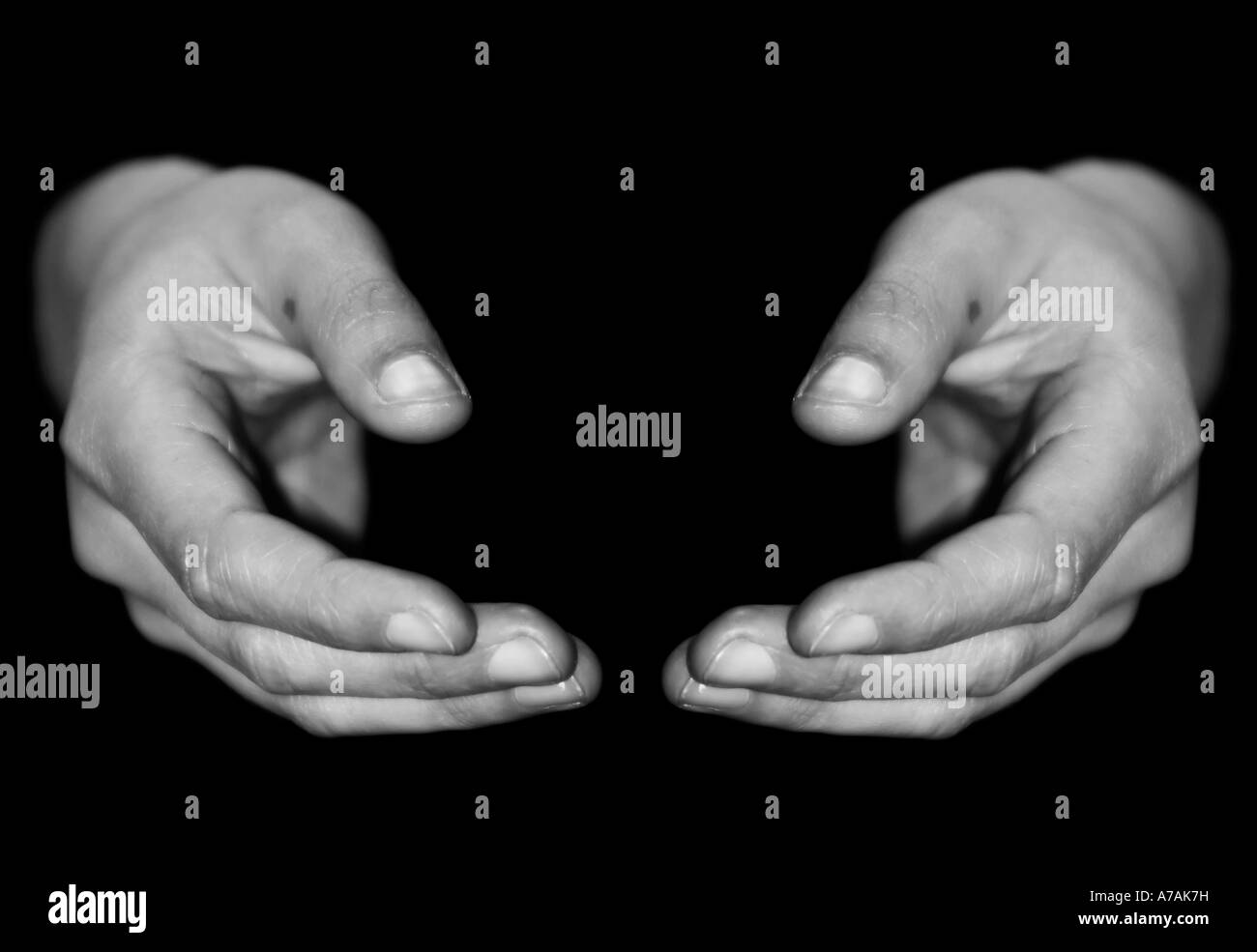 Begging hands Black and White Stock Photos & Images - Alamy