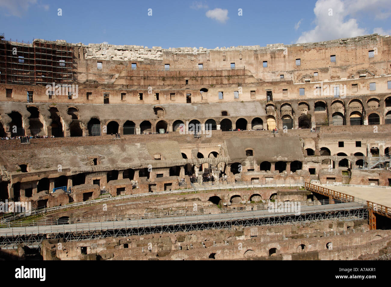 Interior Colosseum Rome Italy Stock Photo - Alamy