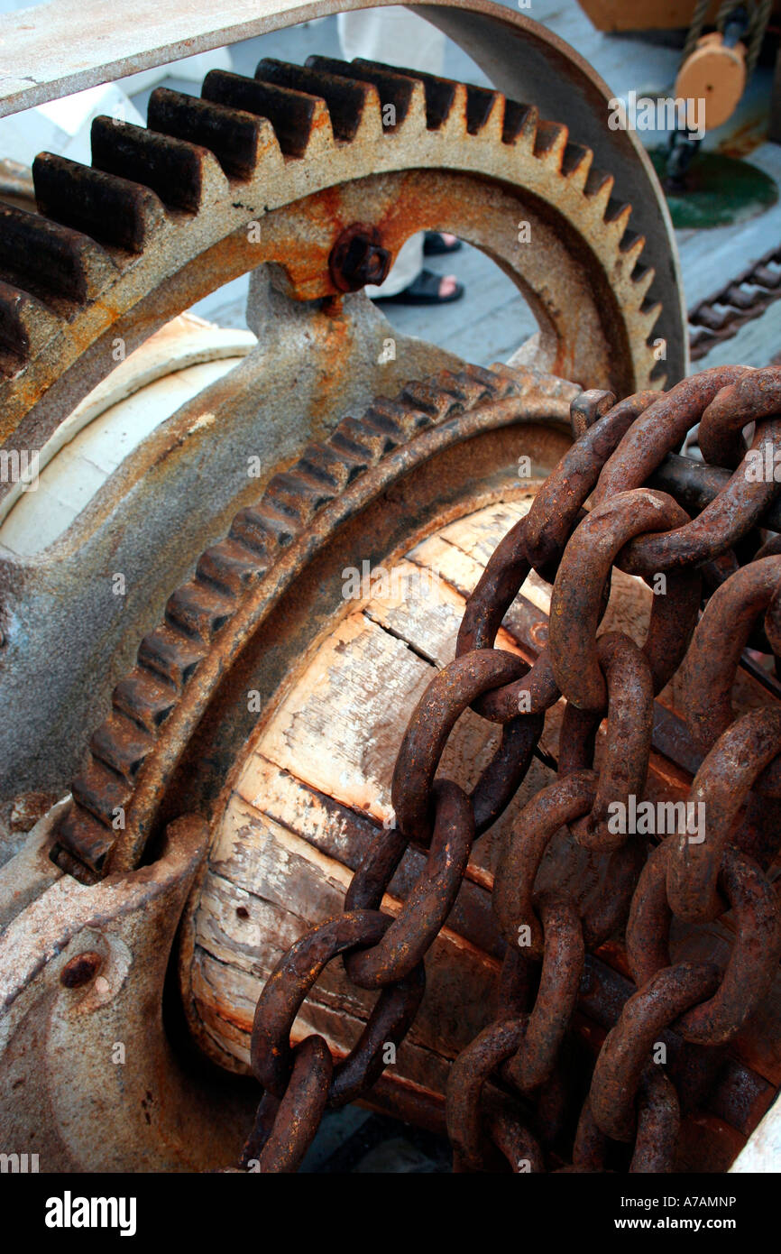 Cogs and Chains Stock Photo - Alamy
