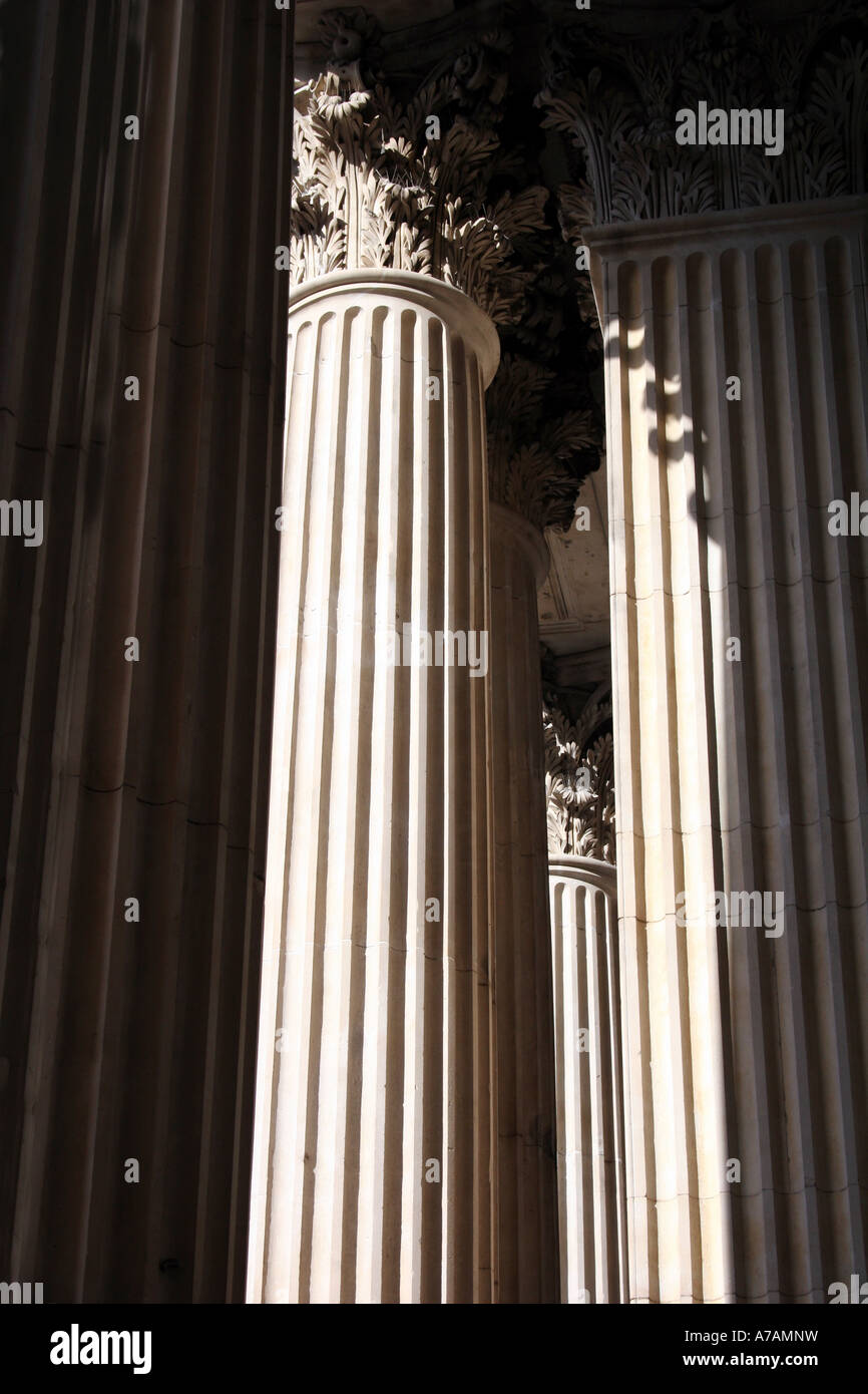 Corinthian columns St Paul's Cathedral London Stock Photo - Alamy