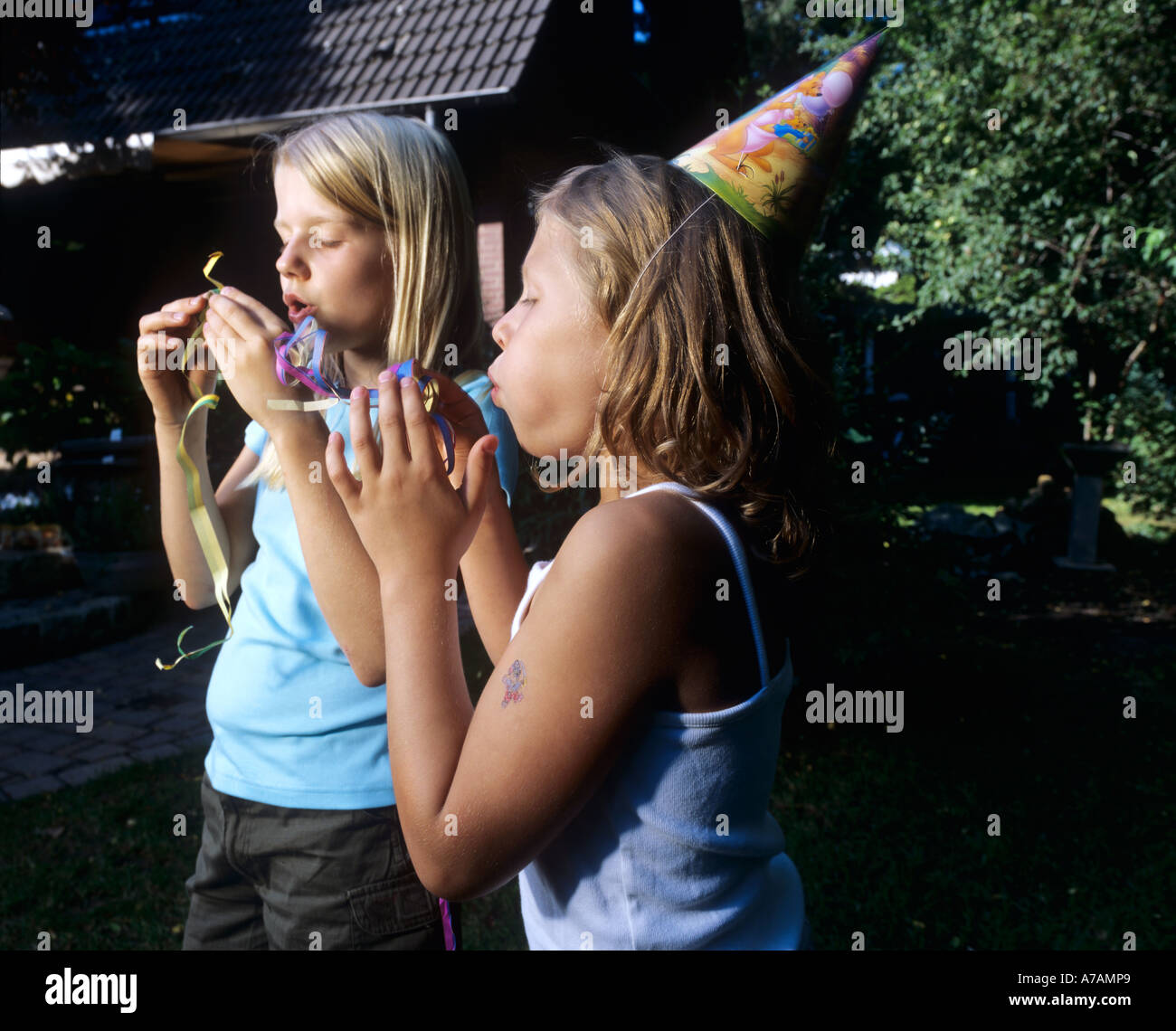 Blowing streamers hi-res stock photography and images - Alamy