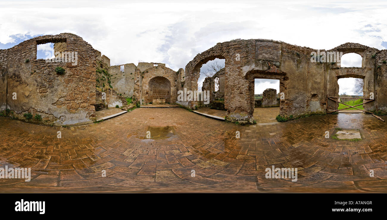 Equirectangular image of the interior of st. Rocco church in the ...