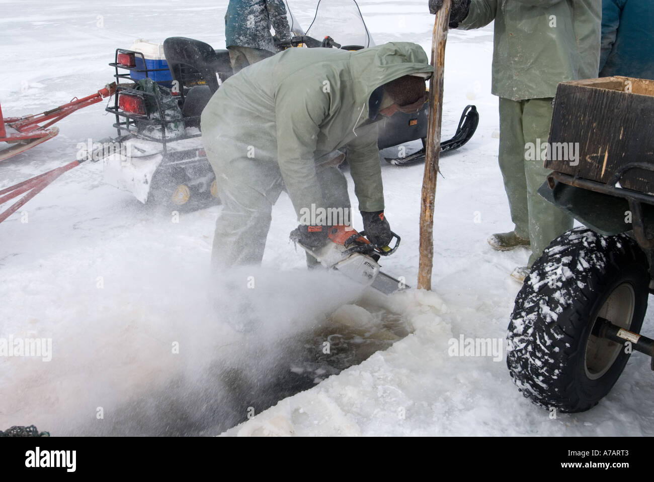 Smelt Fishing Miramichi Bay New Brunswick Canada Stock Photo - Alamy