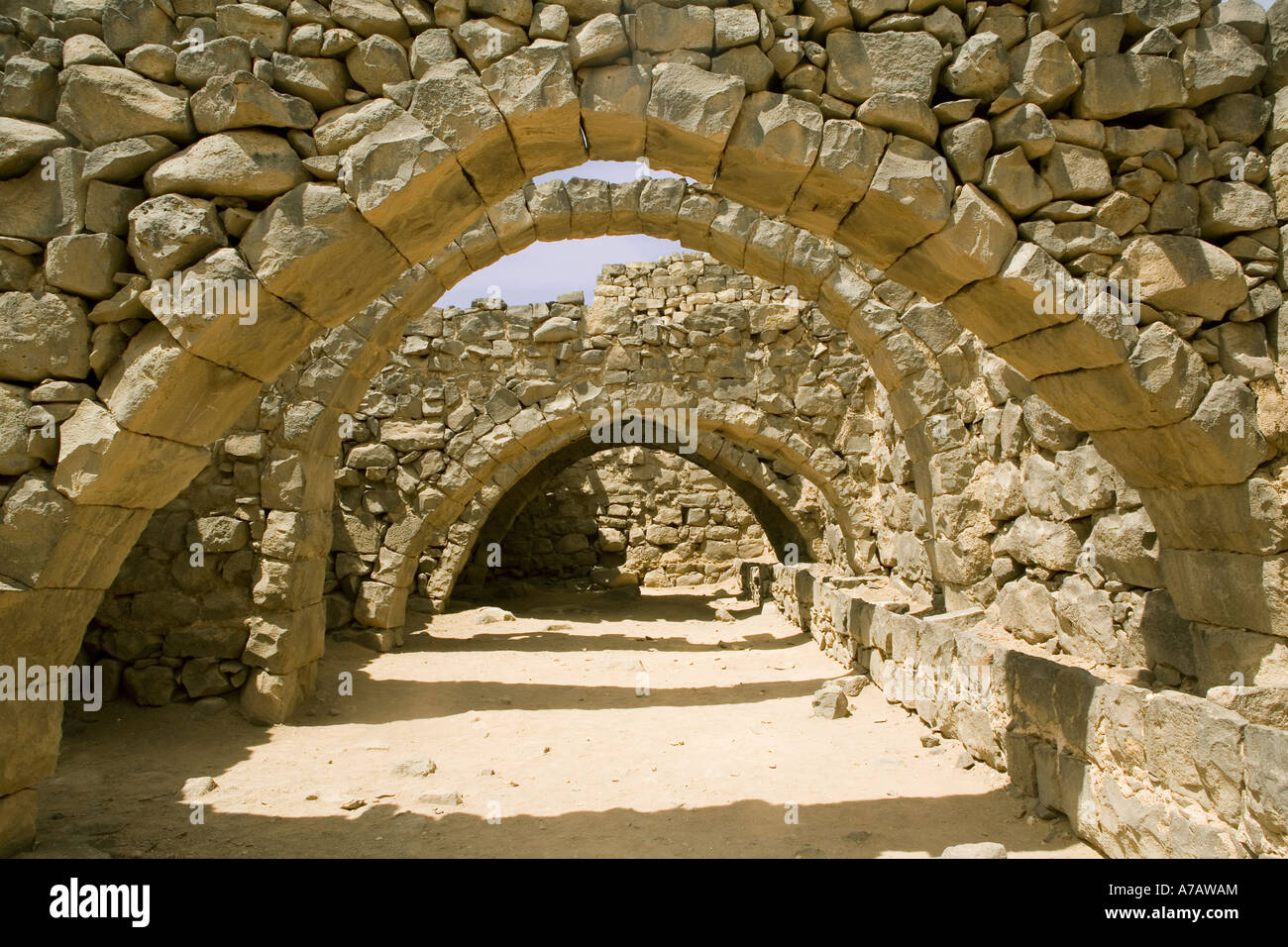 Jordan, Qasr Azraq Stock Photo - Alamy