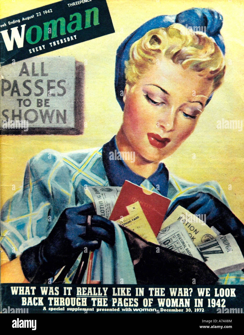 Woman Magazine December 1972 EDITORIAL USE ONLY Stock Photo - Alamy