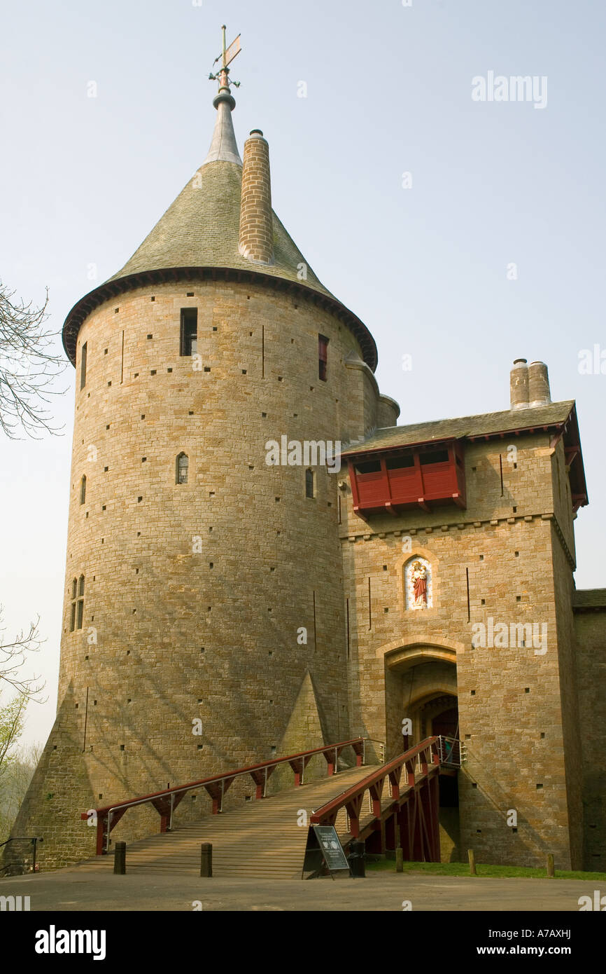 Wales, Cardiff, Castell Coch Stock Photo - Alamy