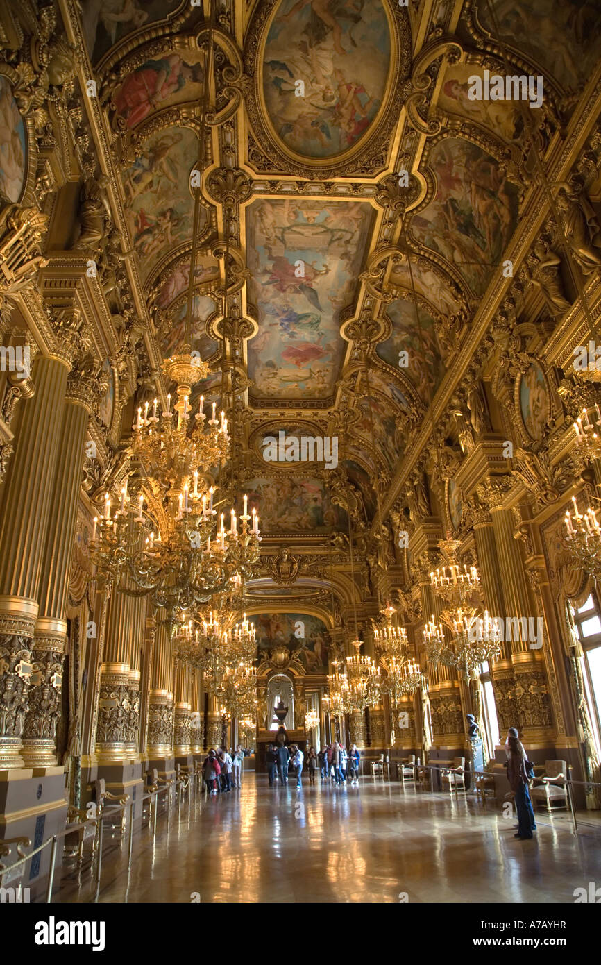 Interior of the Palais Garnier the Paris Opera Stock Photo - Alamy