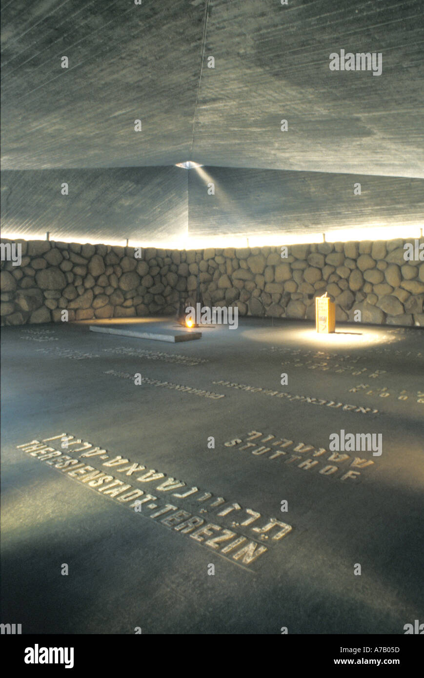 Hall of Remembrance Yad Vashem memorial to the Holocaust Jerusalem ...