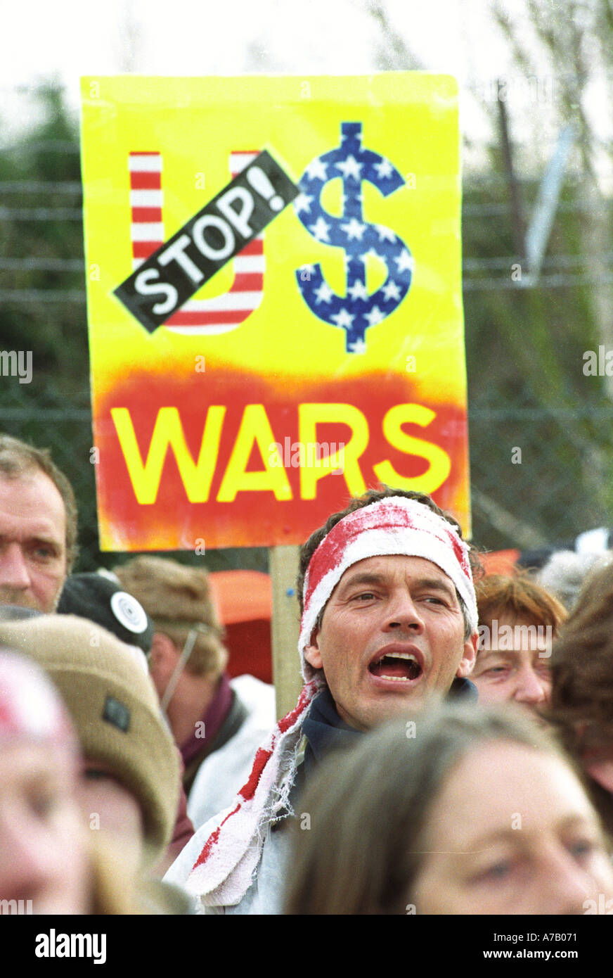 Raf fairford war protest hi-res stock photography and images - Alamy