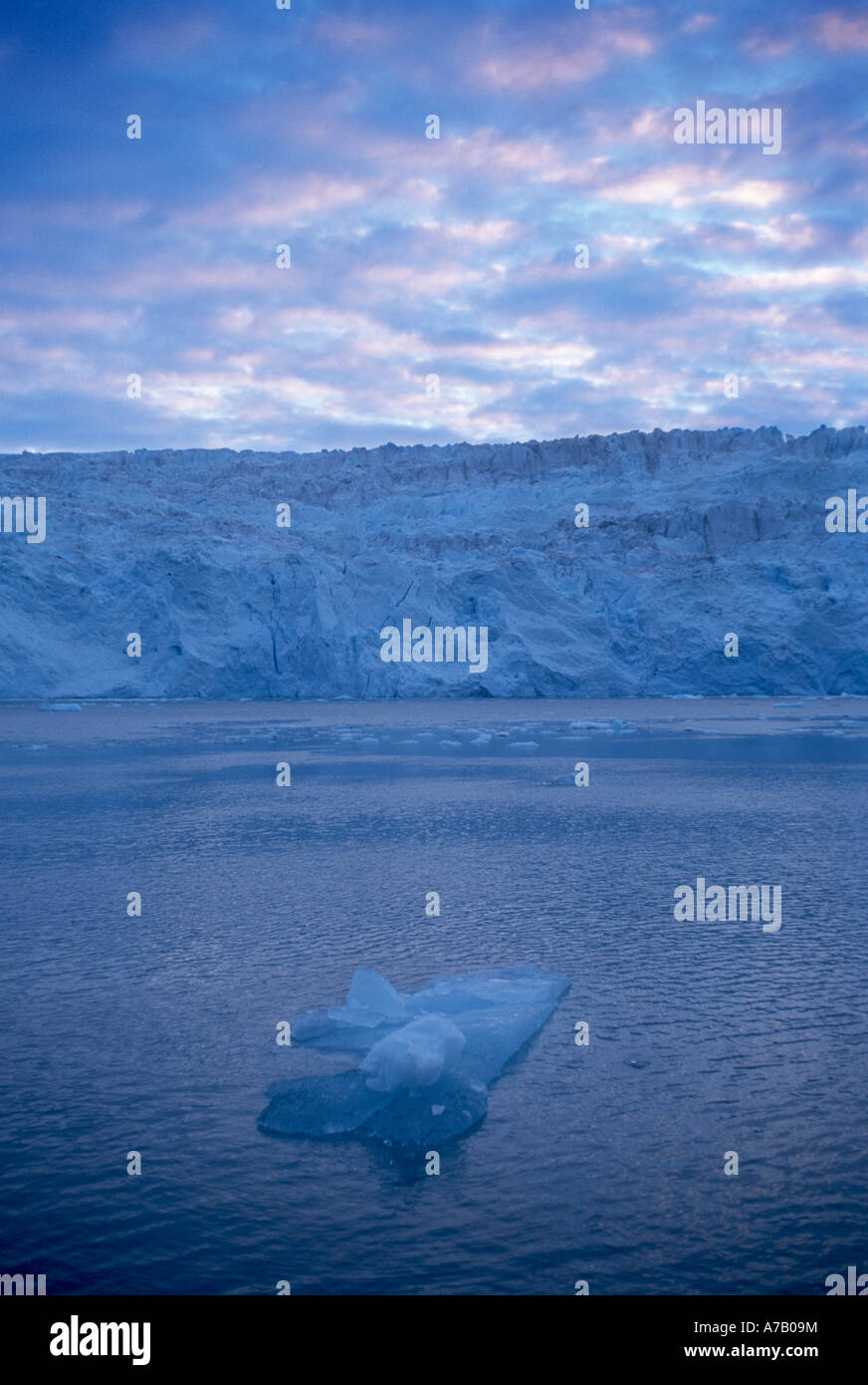 Glacier Prince William Sound Alaska early morning Stock Photo - Alamy
