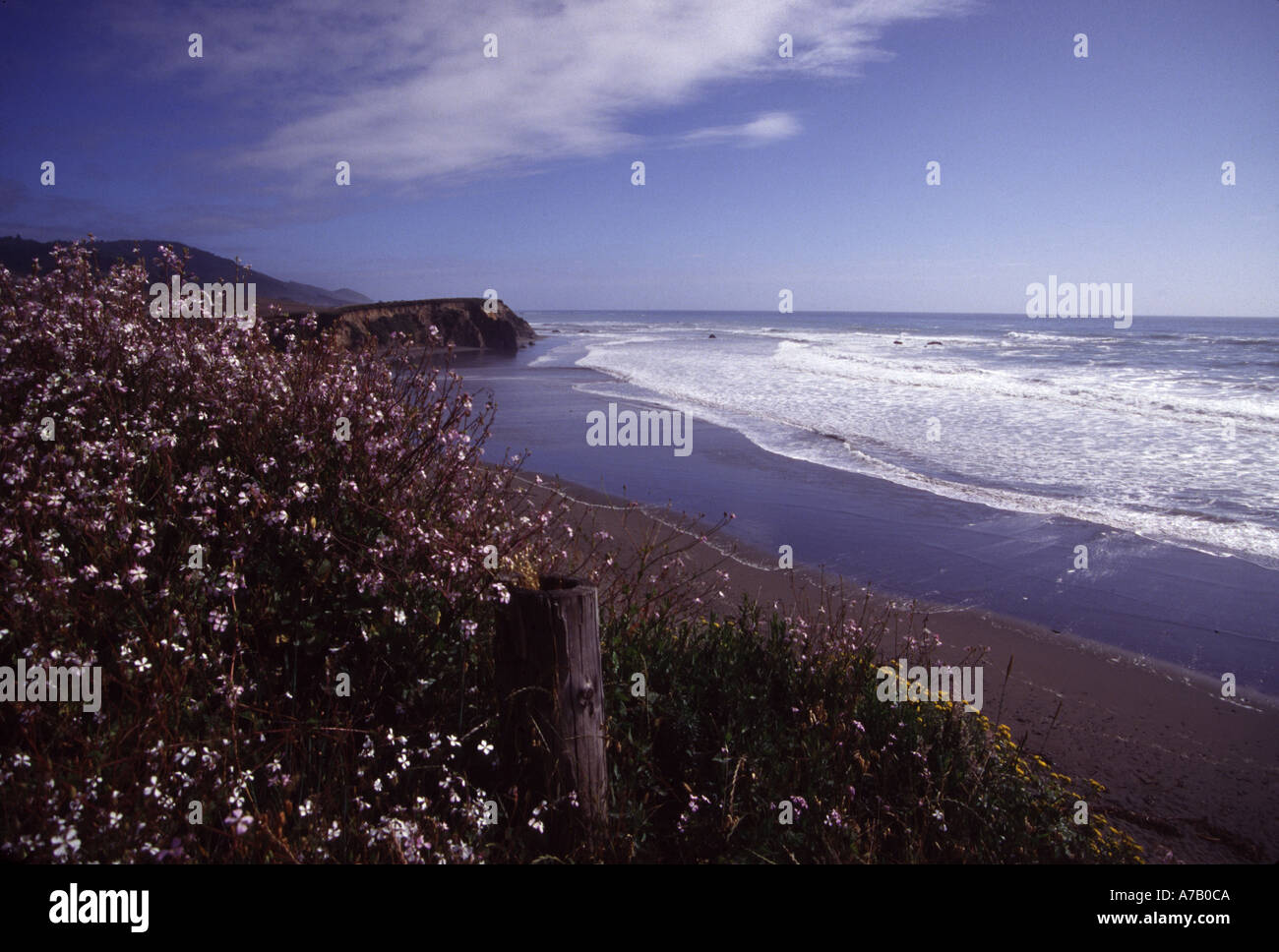 Surf breaking on northern California Coast Stock Photo - Alamy