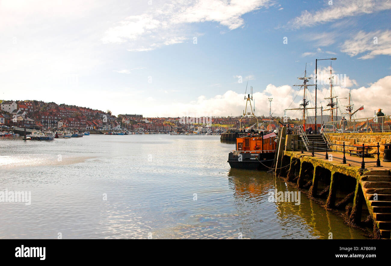 Views of Whitby Harbour North Yorkshire Stock Photo - Alamy