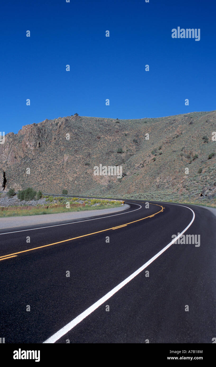 Freshly paved road in Colorado Stock Photo - Alamy