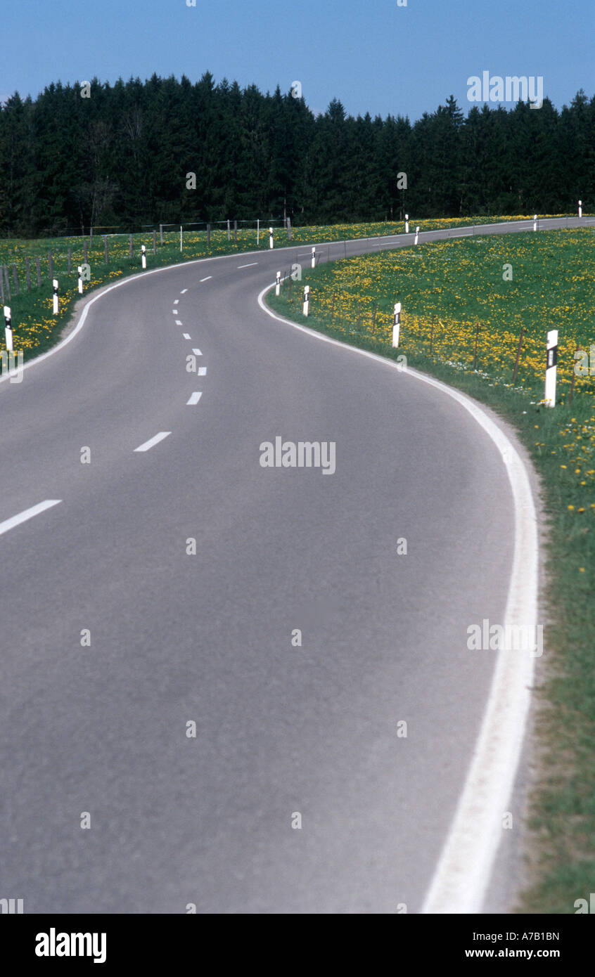 Curves highway germany hi-res stock photography and images - Alamy