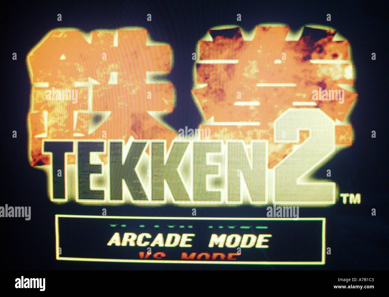 tekken 2 two screen monitor game beat em up fight fighting martial arts ...