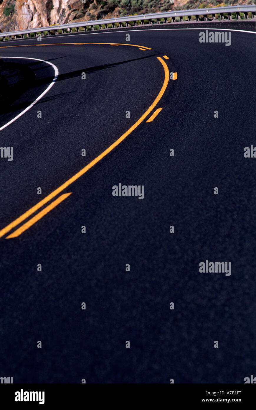 Freshly paved road in Colorado Stock Photo - Alamy