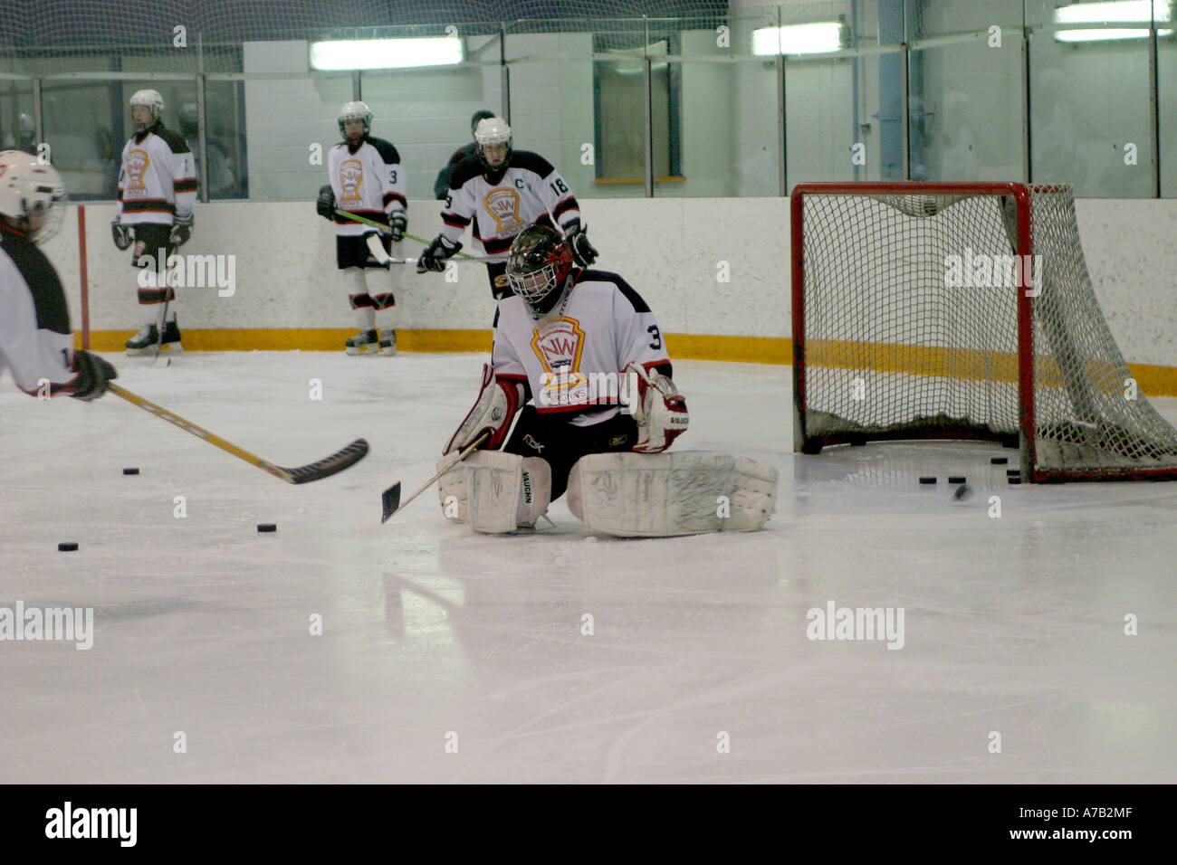 Hockey goalie padding hi-res stock photography and images - Alamy