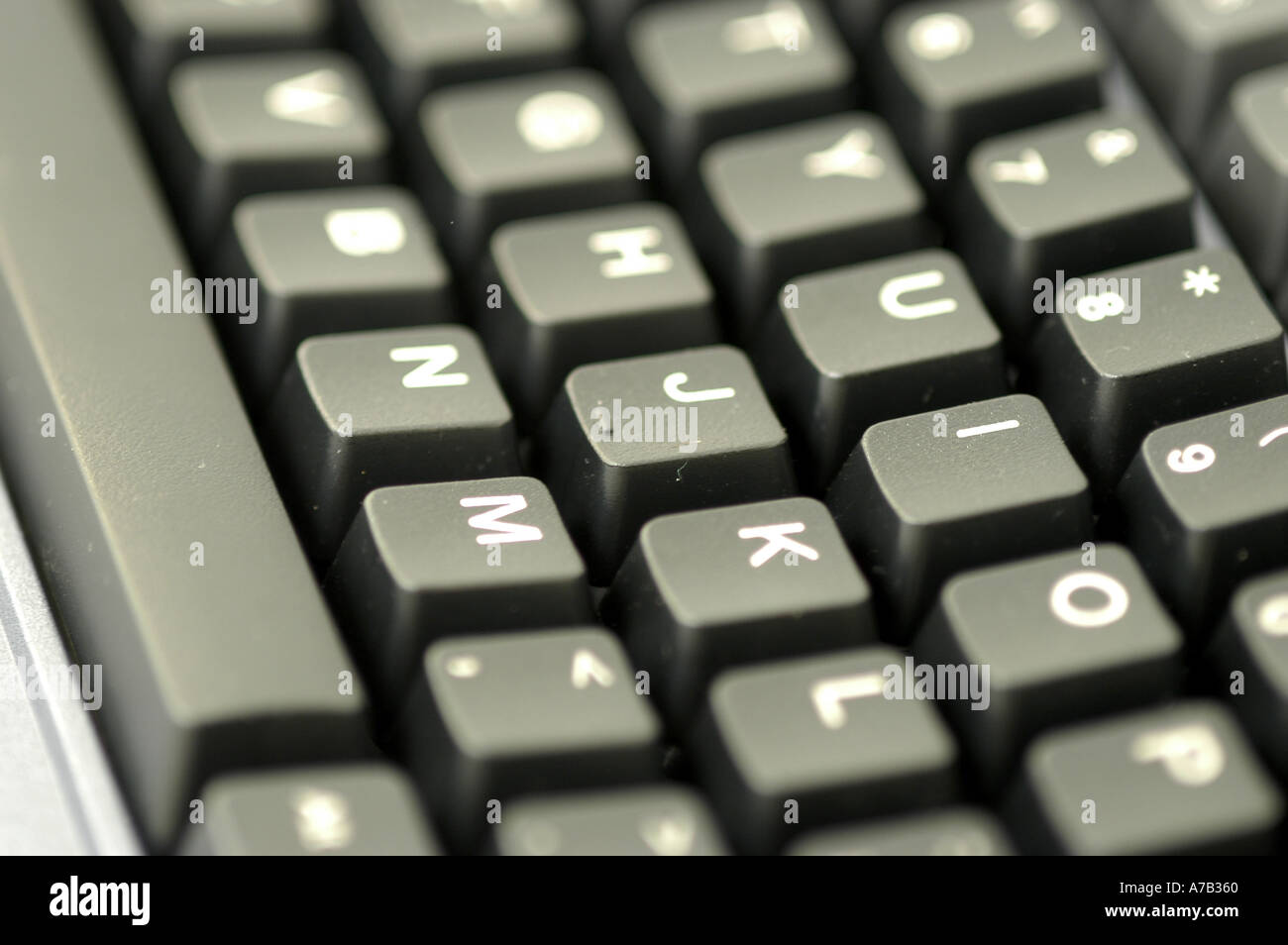 Black computer keyboard keys Stock Photo - Alamy