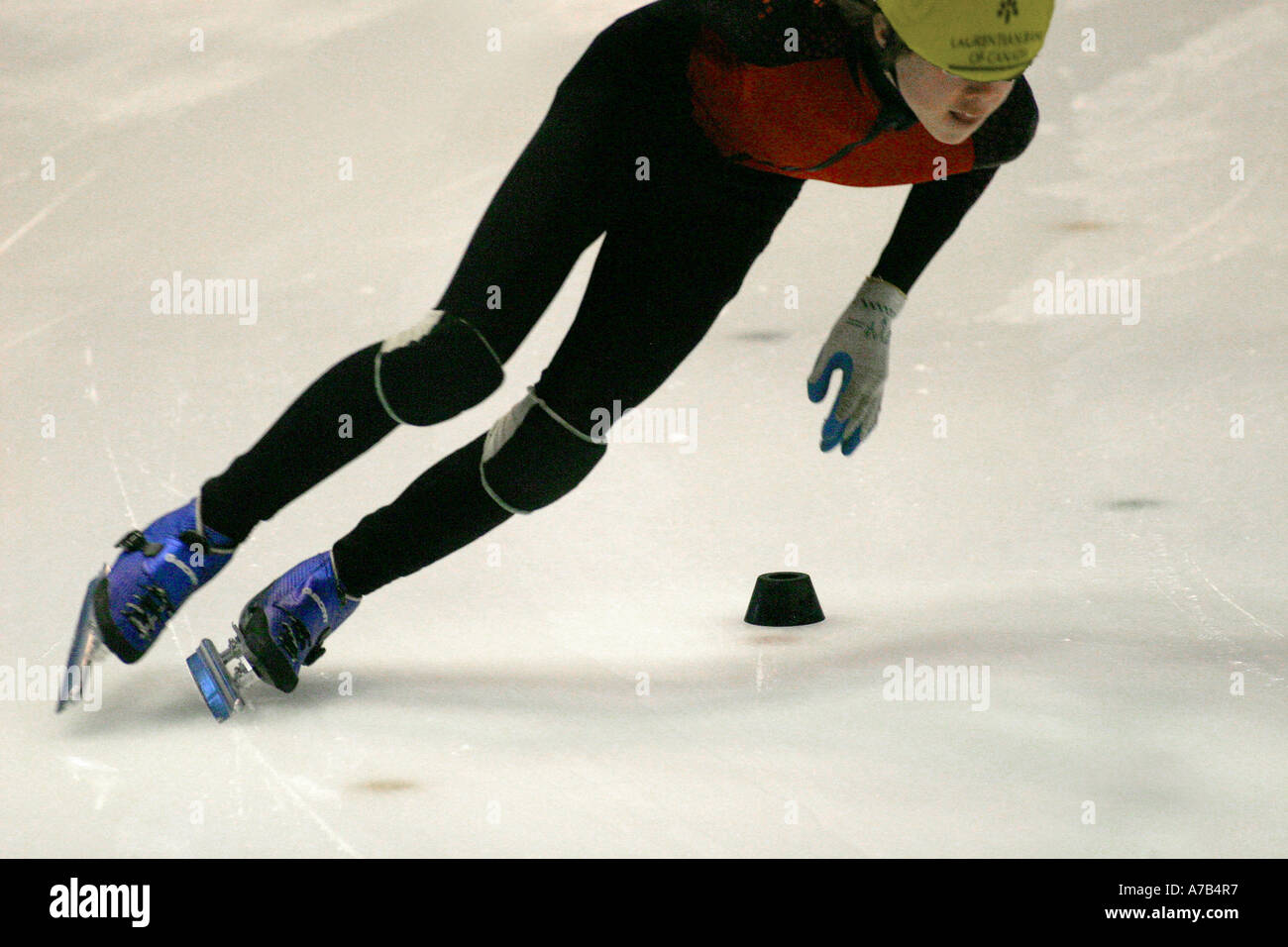 Short track speed skating Stock Photo - Alamy