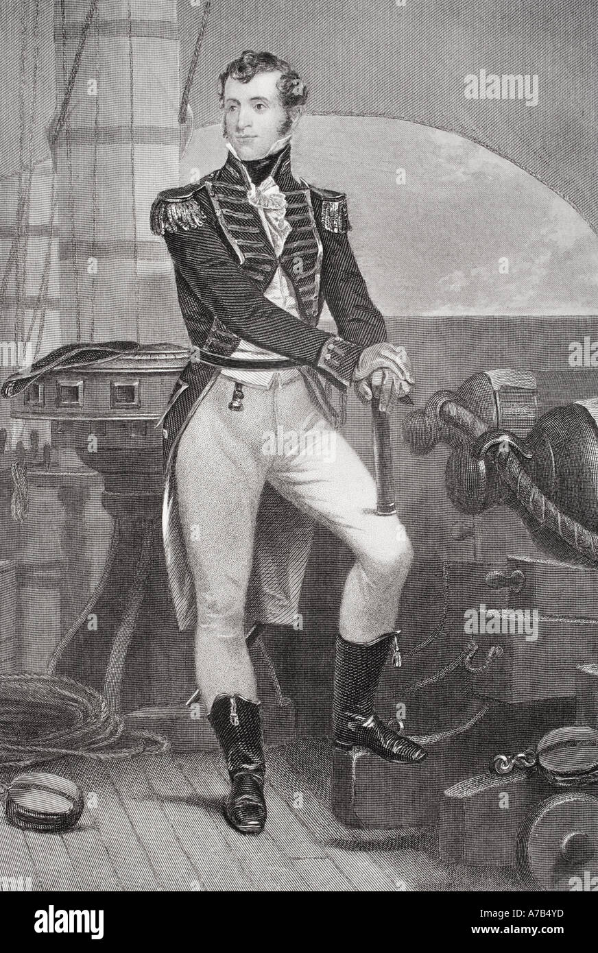 Stephen Decatur Jr., 1779 - 1820. American naval officer during the War ...