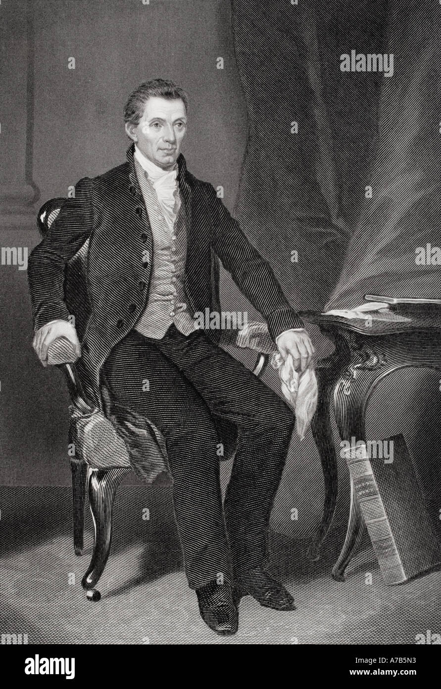 James Monroe, 1758 - 1831. American statesman, lawyer, diplomat and ...